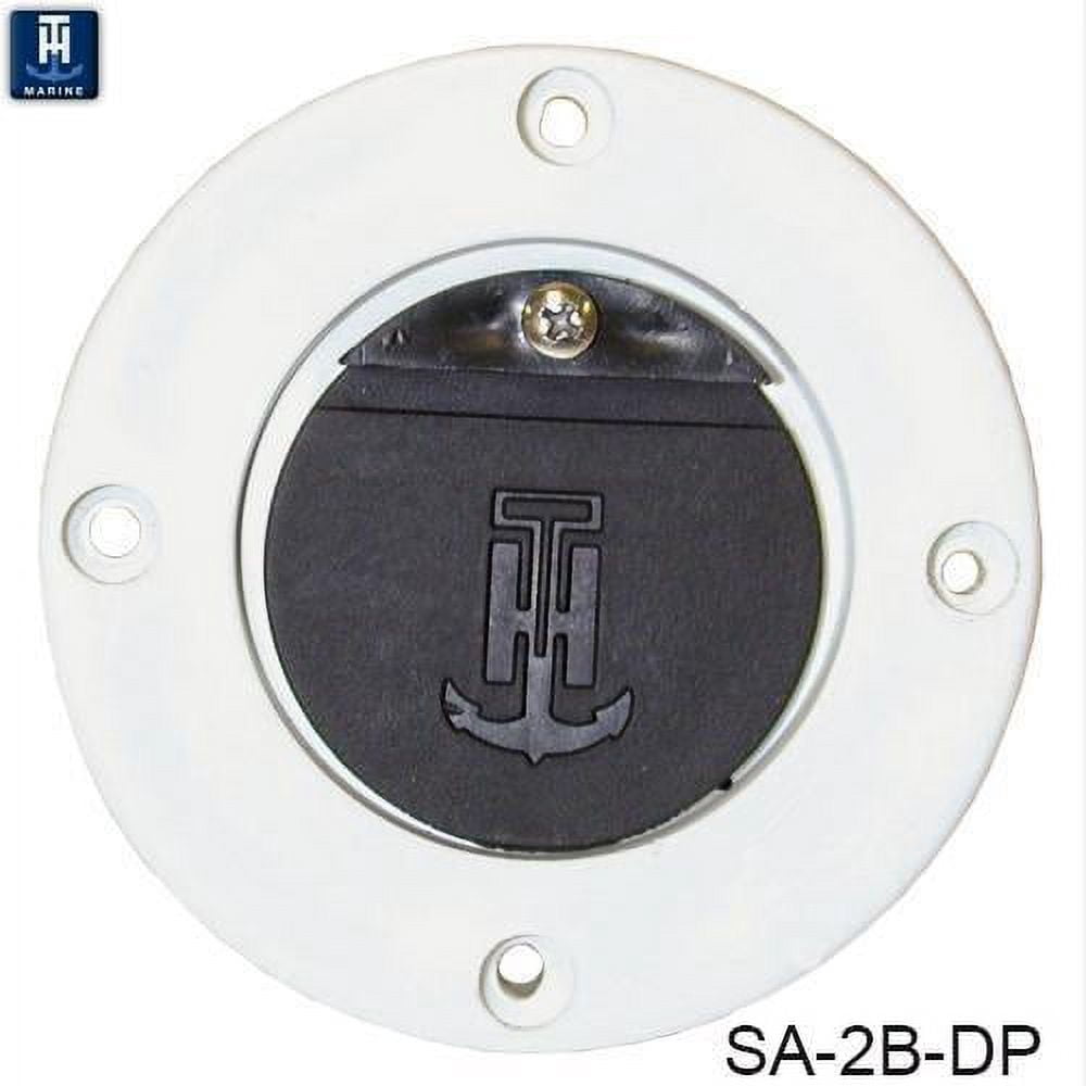 T-H Marine Supplies SA-2B-DP 1.5 in. Flush Mount Scupper Adapter, White ...