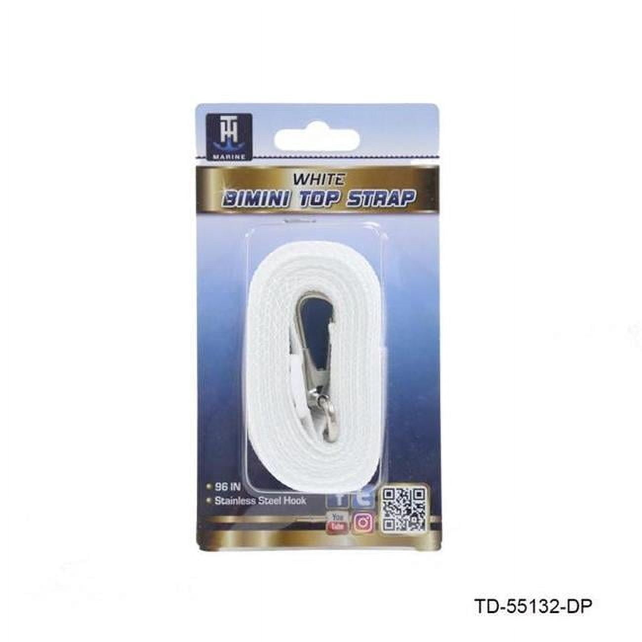 T-H Marine Supplies TD-55132-DP 96 in. Long Top Bimini Strap with 1 ...