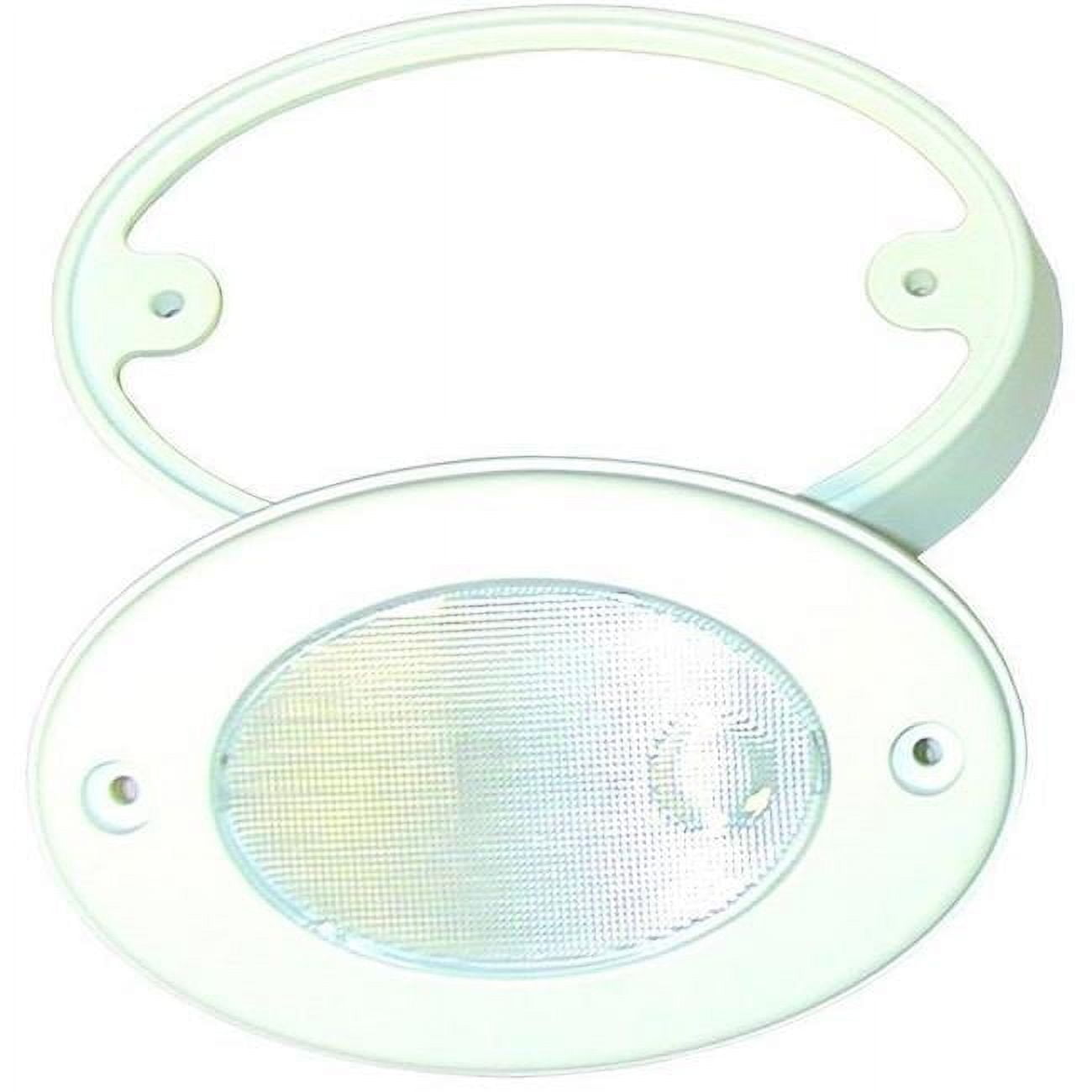 T. H. Marine Supply White Oval Boat Courtesy Light with Mount Boat ...