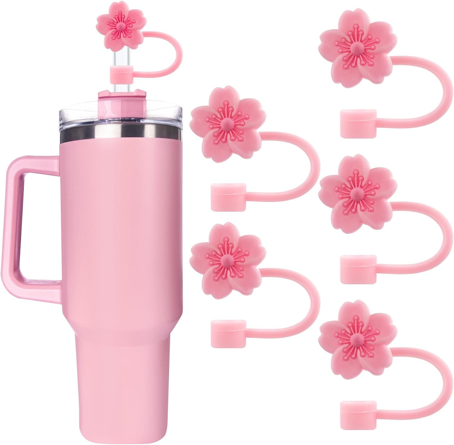 T&H Silicone Straw Covers Cap Compatible with Stanley 30&40 Oz Cup ...