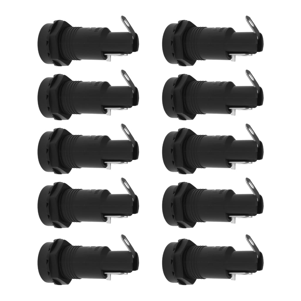 T-HOTLYST 10Pcs Fuses Holder Replacement Panel Mount Chassis Fuses ...