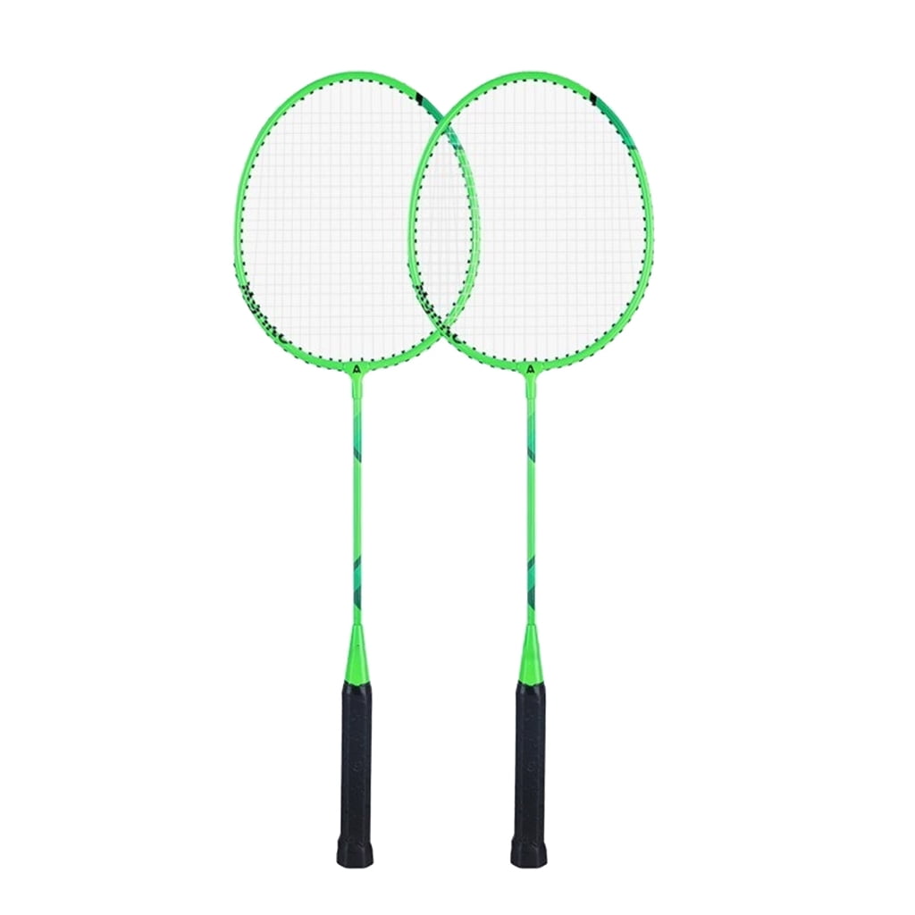 T-HOTLYST 1Pair Light Weight Badminton Racket Set Shuttlecocks Racquet ...
