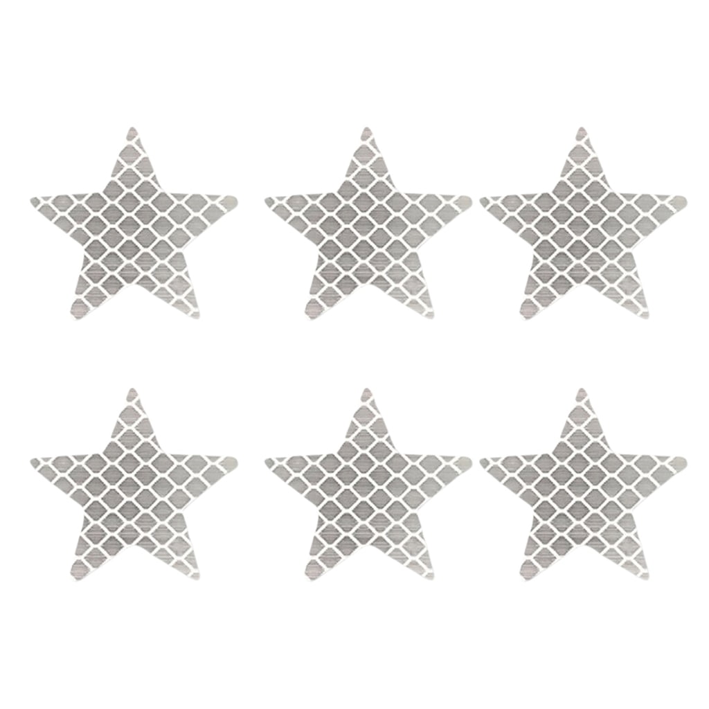 T-HOTLYST 6pcs Reflective Star Decals for Car Motorcycles Night ...