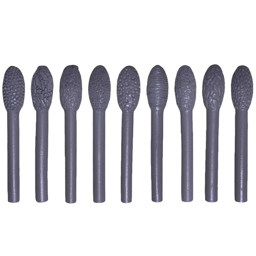 T-HOTLYST 9Pcs Oval Shape Rollers Stick Pottery Clay Sculpting Sticks ...