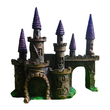 Medieval Castle Fortress with Three Turrets Aquarium Fish Tank Decor ...