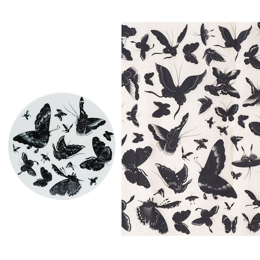 T-HOTLYST Ceramic Decals Pottery Ceramic Clay Transfer Paper Glaze ...