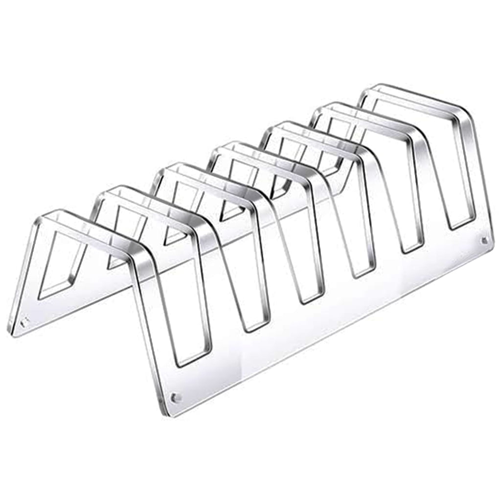 T-HOTLYST Clear Acrylic Plate Holder Elegant Dinnerware Display Stand 6 ...
