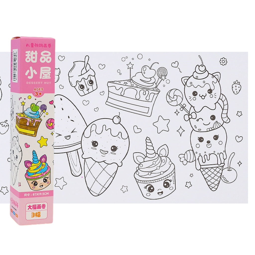T-HOTLYST Coloring Roll of Paper for Kids Kids' Artistic Exploration ...