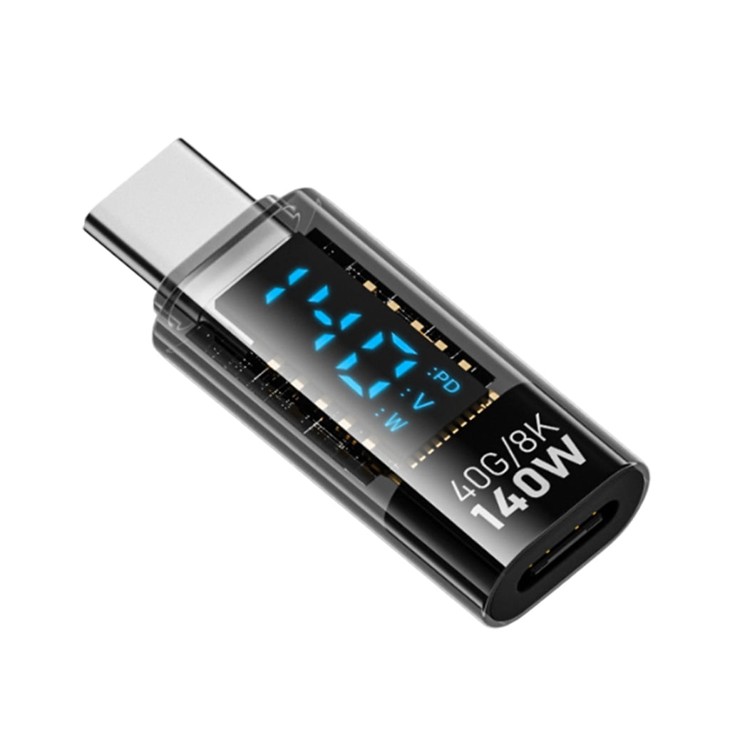T-HOTLYST Digital Display USB C Extenders Adapter 140W Fast Charging ...