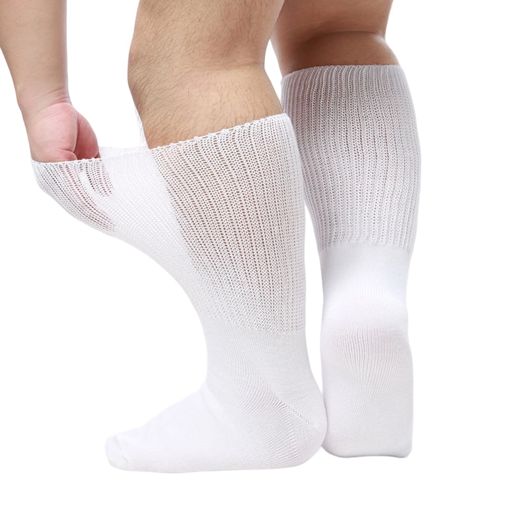 T-HOTLYST Extra Wide Socks for Swollen Feet Stretch to 30" Seniors ...
