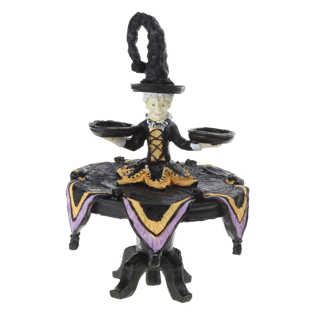 T-HOTLYST Halloween Witch Tabletop Server Witch Food Display Table ...