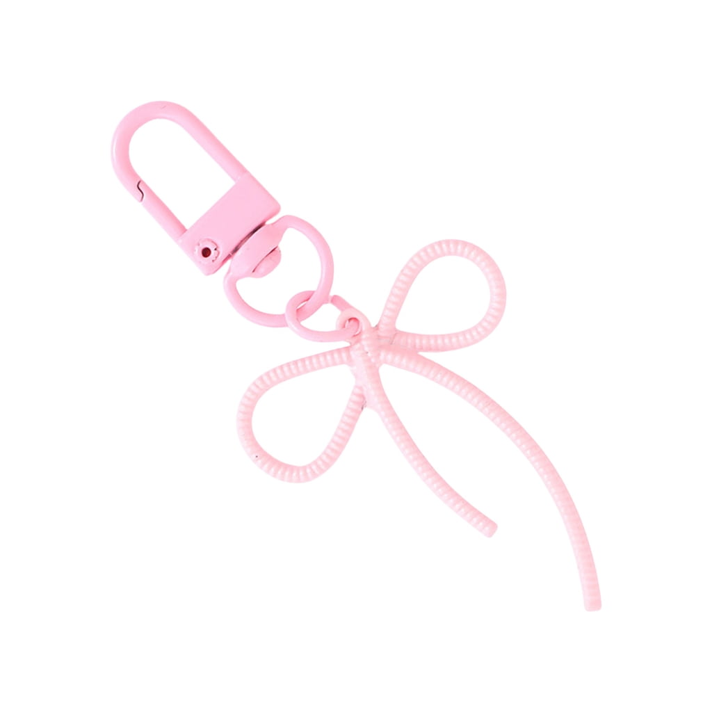 T-HOTLYST Lovely Bows Keychain Pendant Metal Keyring Bag Charm Bowknot ...