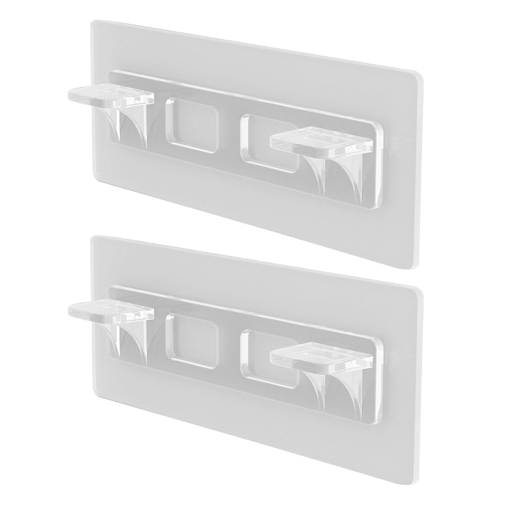 T-HOTLYST Shelf Holder Shelf Support Clips Self Adhesive Pegs for ...