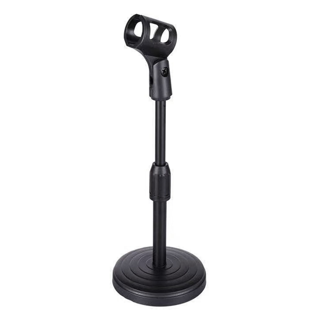 T-HOTLYST Sturdy Tabletop Mic Holder Stand Adjustable Microphone Rack ...