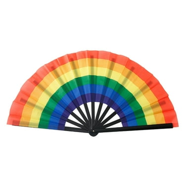 Claire's Good Vibes Rainbow Folding Fan - Walmart.com