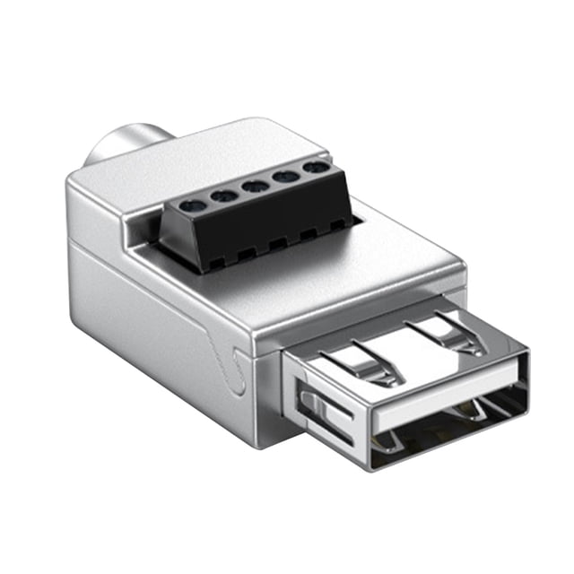 T-HOTLYST USB 2.0 Connector Screw Terminal Solderless Block Adapter USB ...