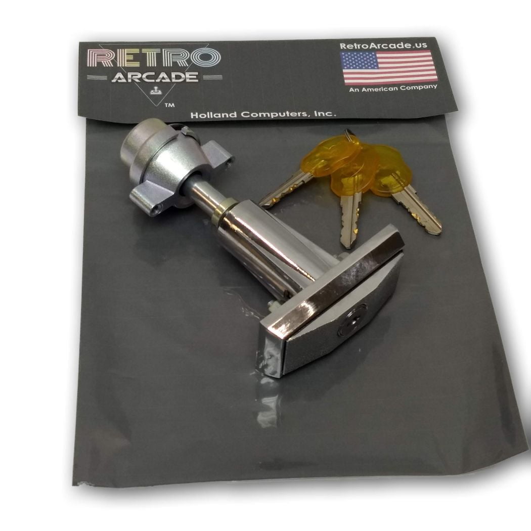 T Handle 360 Degree Turn Vending machine Pop up Lock Triple Start rod ...