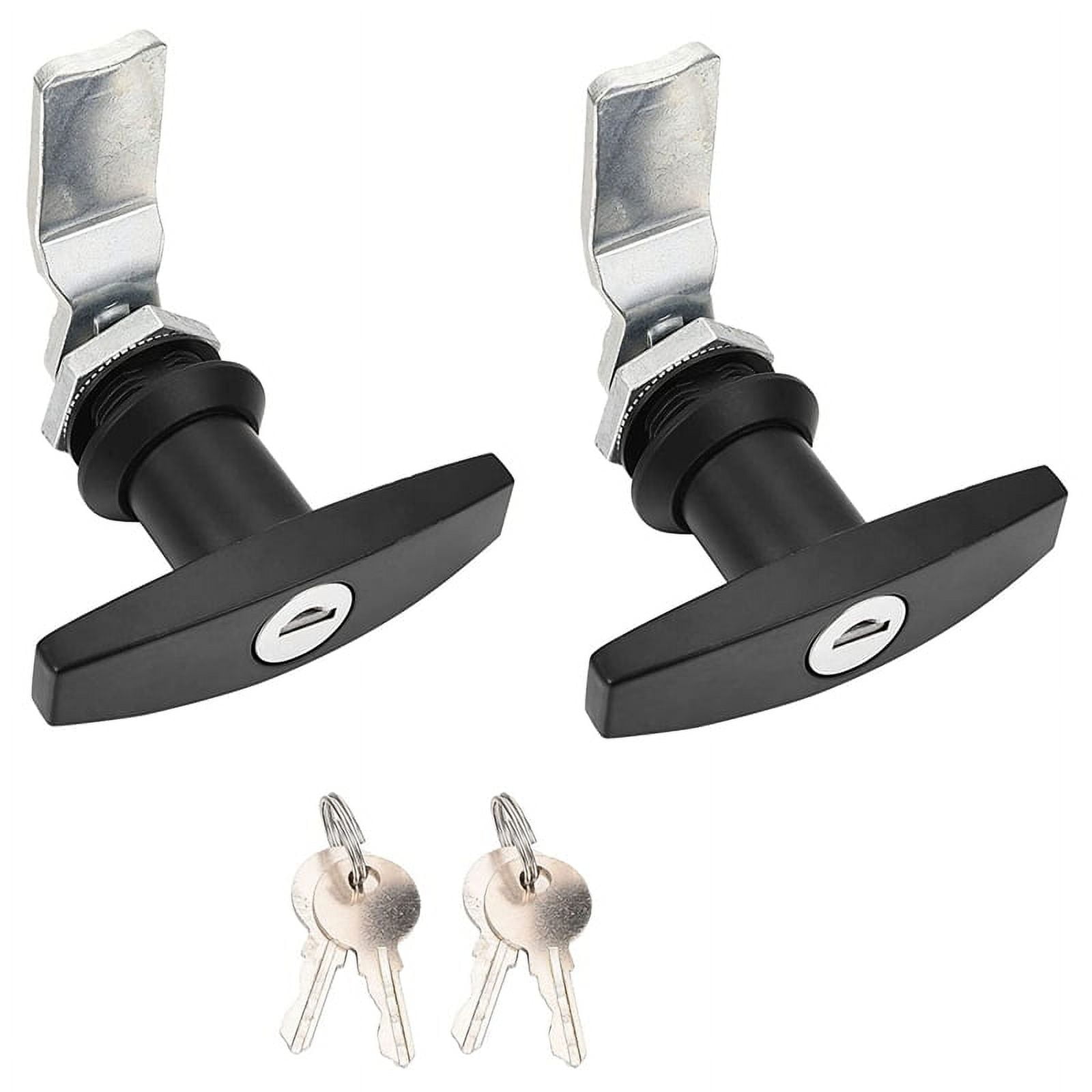 T-Handle Door Lock Truck Cap Locking with 2 Keys for Most of Truck Cap ...