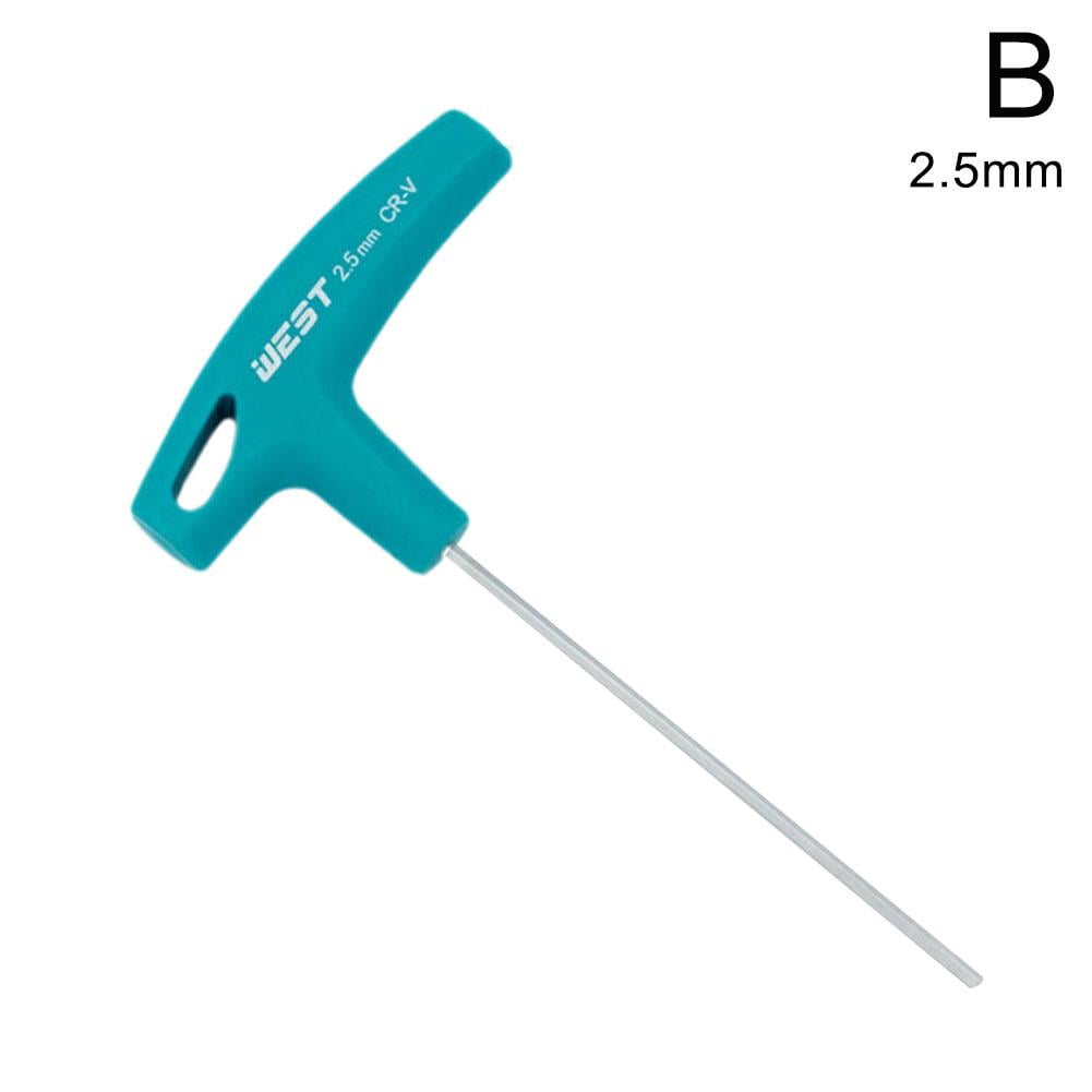 T-Handle Hex Allen Key Screws Screwdriver Driver Tool Hex Wrench 2mm/2 ...