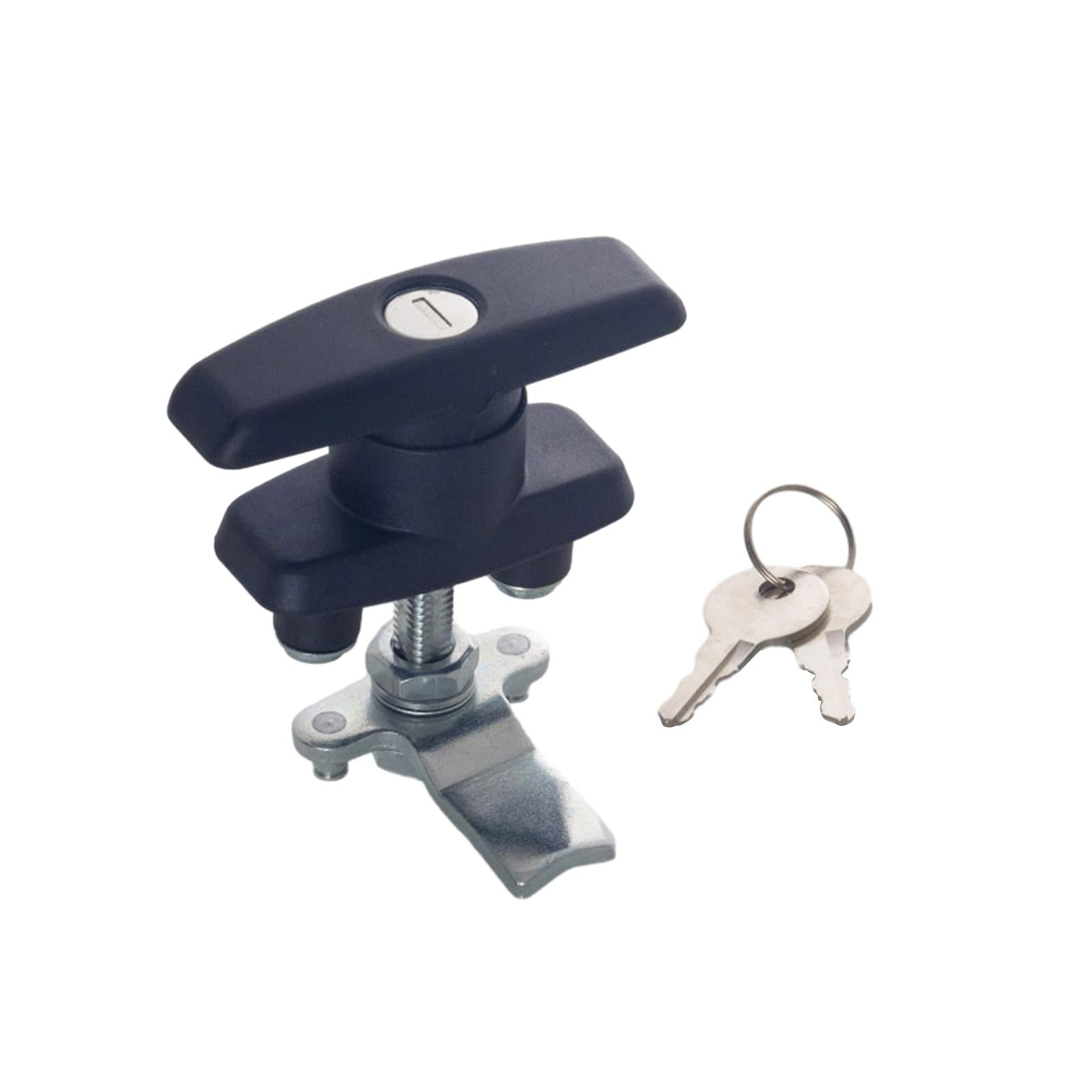 T Handle Lock Latch Keyed Shed Door Lock for Barn Gate Door Truck ...