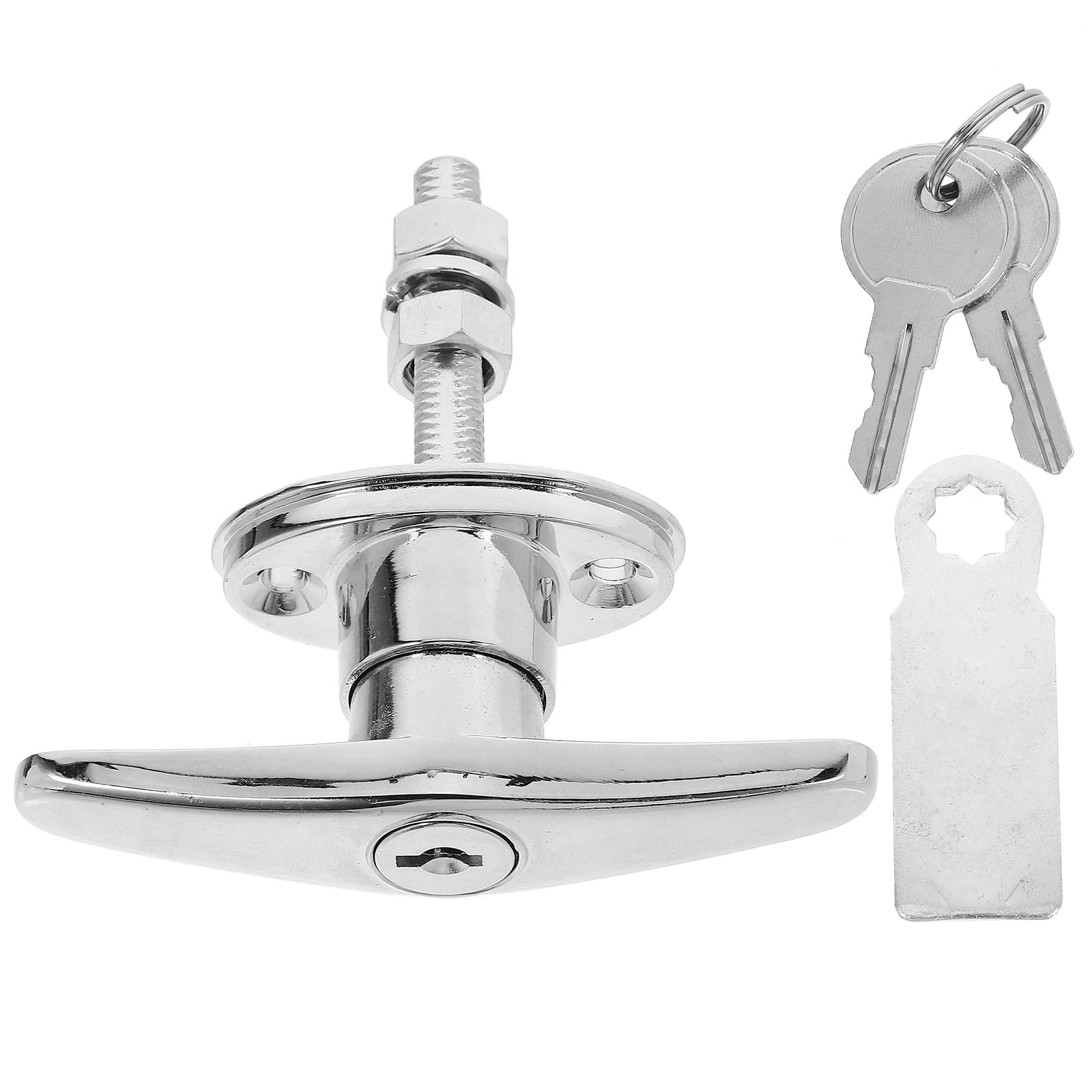 T Handle Lock for Garage Doors with Keys Lock Set for Barn Gates and ...