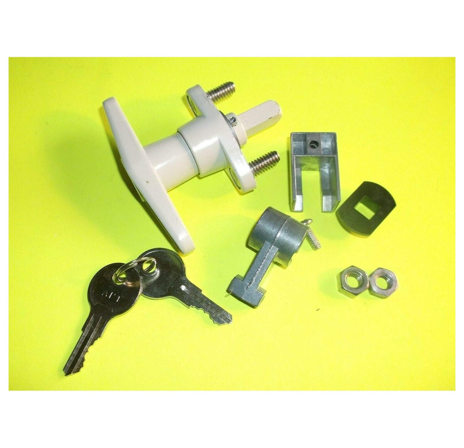 T-Handle Shutter Lock Kit, Accordion Storm Shutter Lock, White, New ...