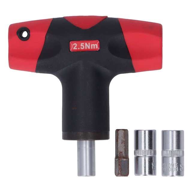 T Handle Wrench Fixed Torsion Chrome Vanadium Steel 1/4in Hex Socket ...