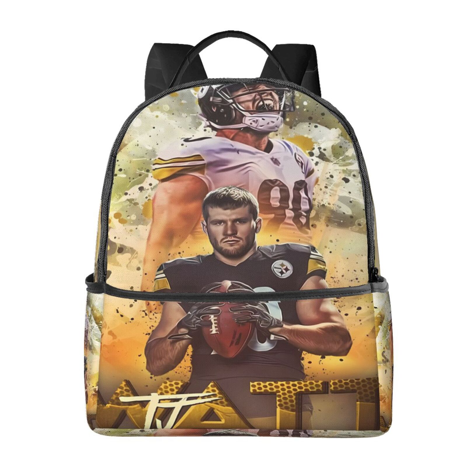 T.J. Watt Customized Fashion Travel Backpack, Football Team Logo Fan ...