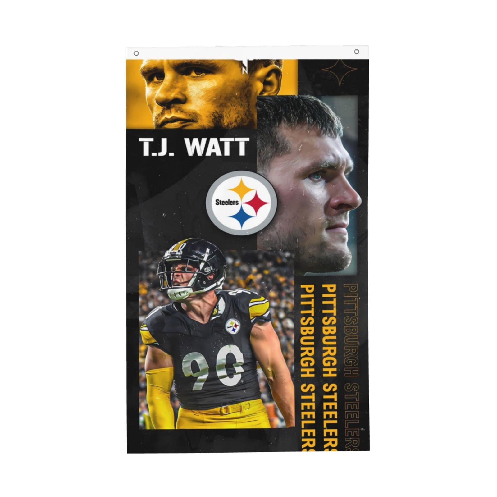 T.J. Watt Player Flags American Football Double-Sided Cheering Flags ...