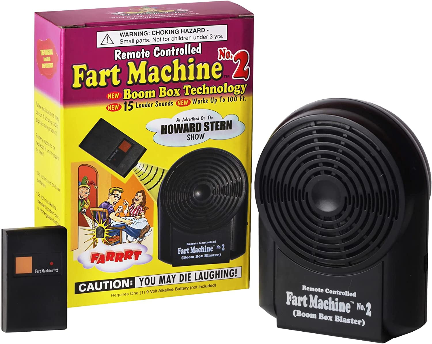 T.J. Wisemen Remote Control Fart Machine No. 2 Funny Gag Gift Joke ...