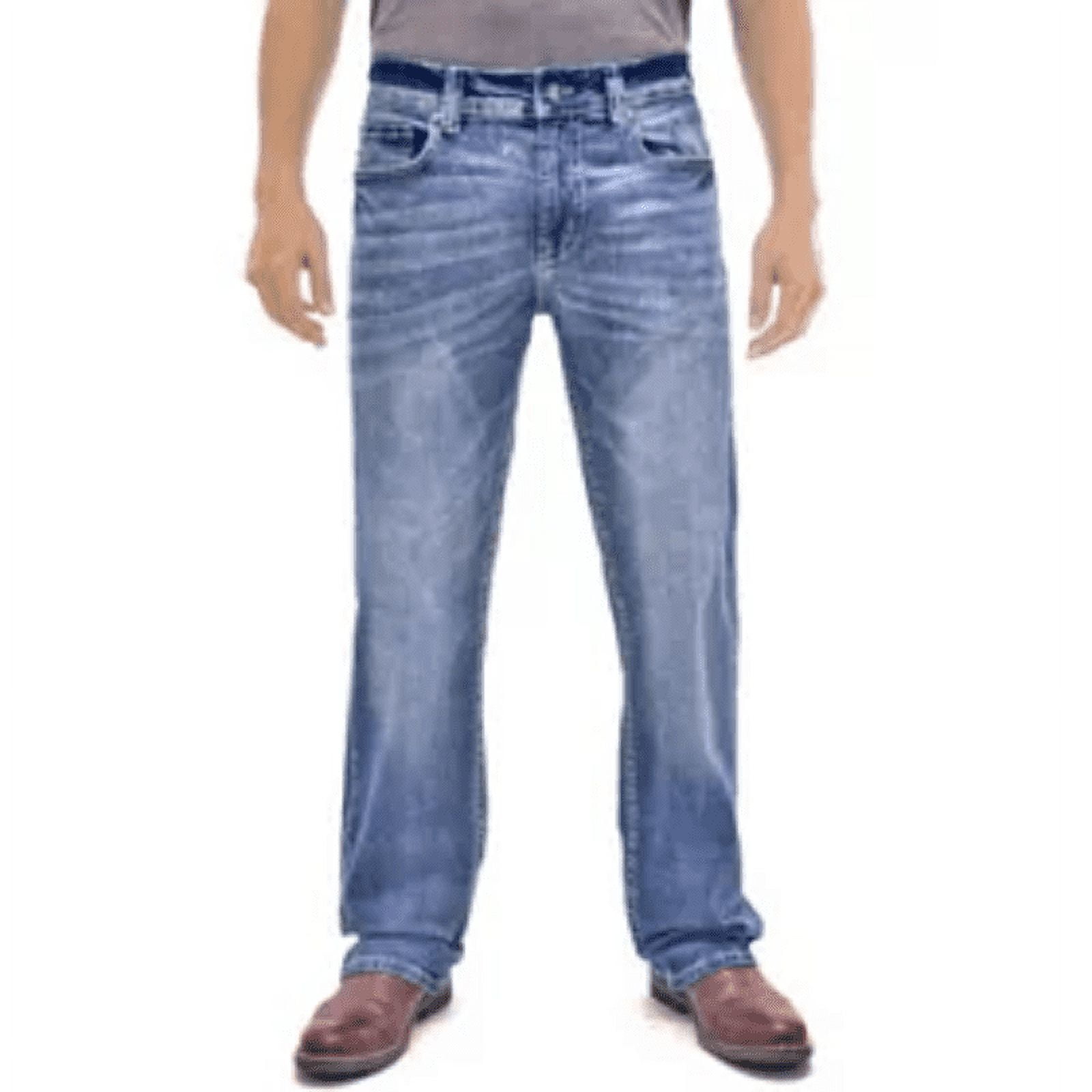 T.K. Axel Men's Flattering Slim Boot Cut Button & Zip Stretch Denim ...