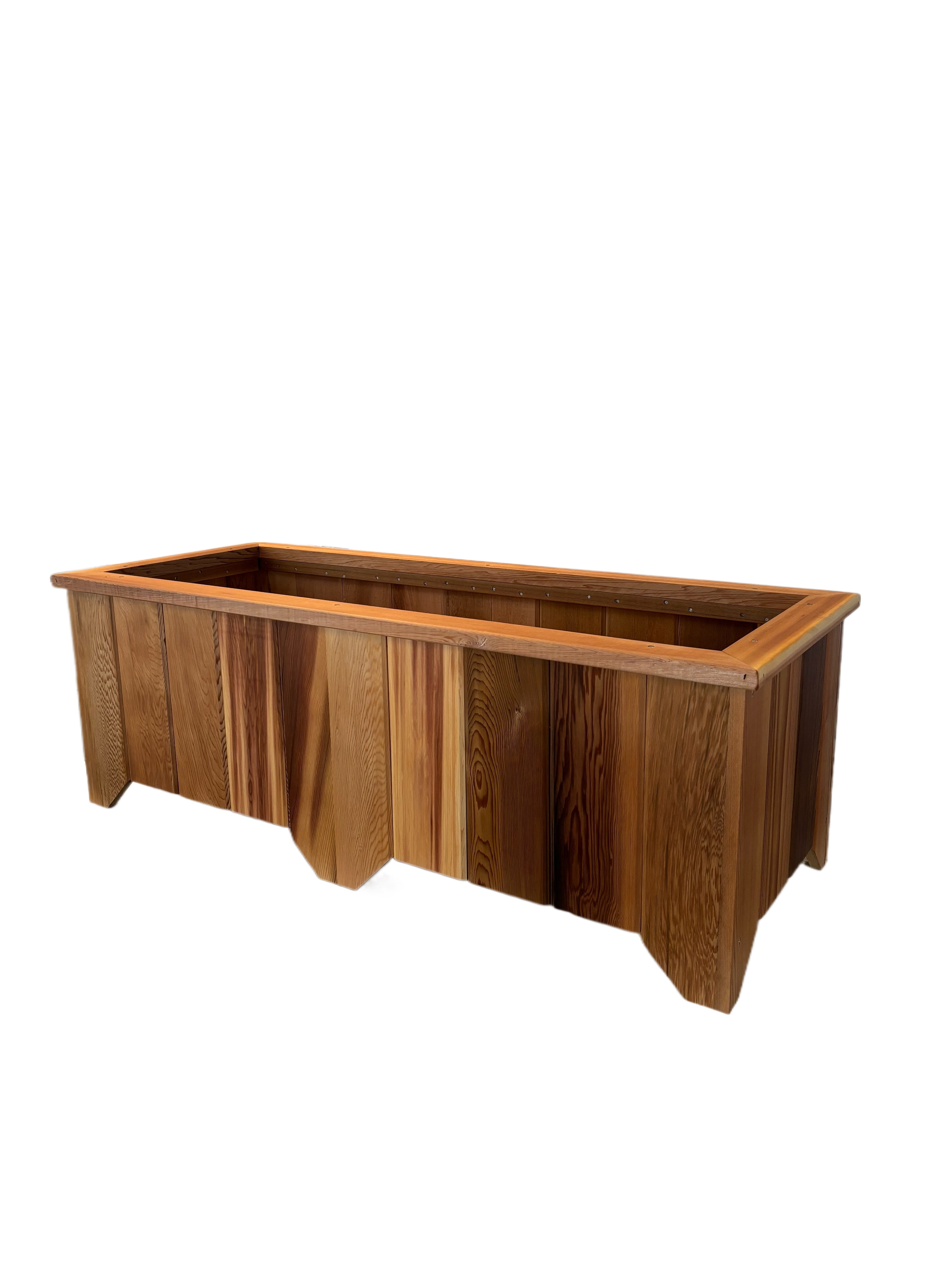 T&L Extra Large Rectangular Planter Box - cedar stained - Walmart.com