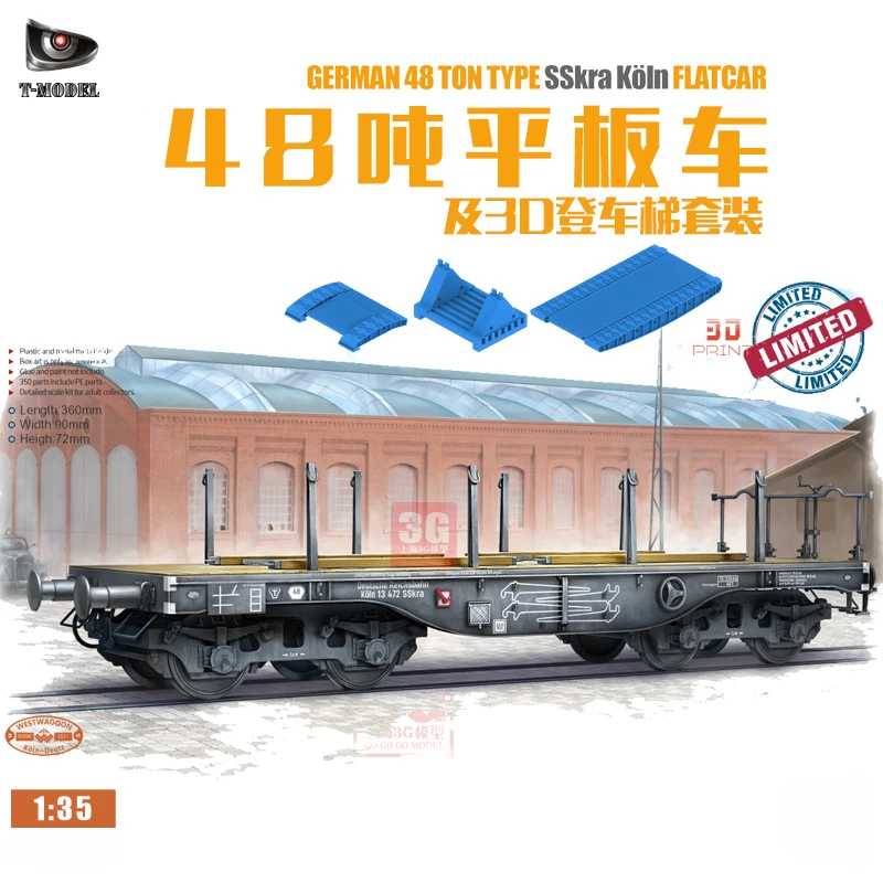 T-MODEL assembling model kit TB003 48-ton flatbed SSKrakln+boarding ...