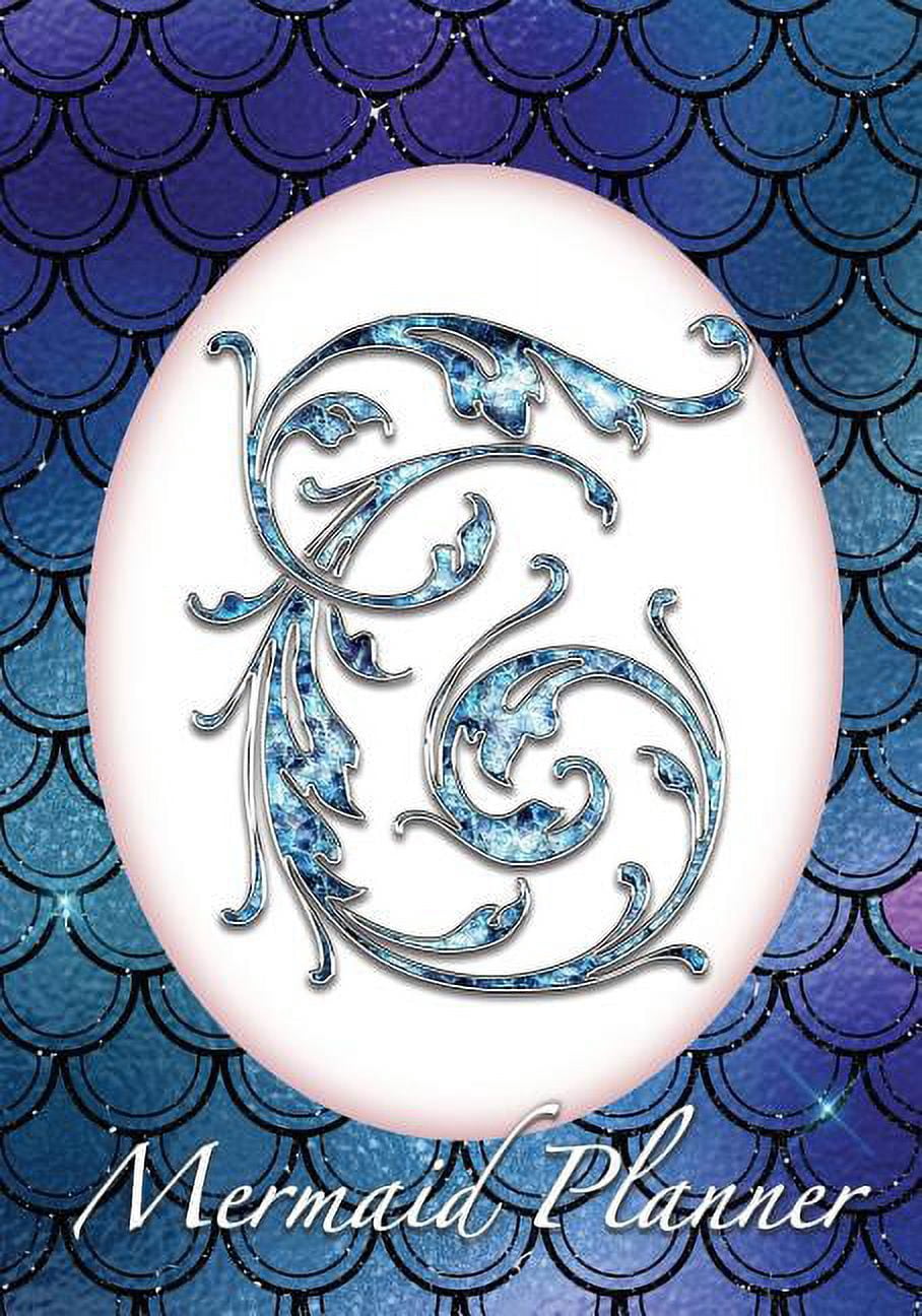 T Mermaid Planner: 52 Week Mermaid Monogram Undated Planner and Journal ...