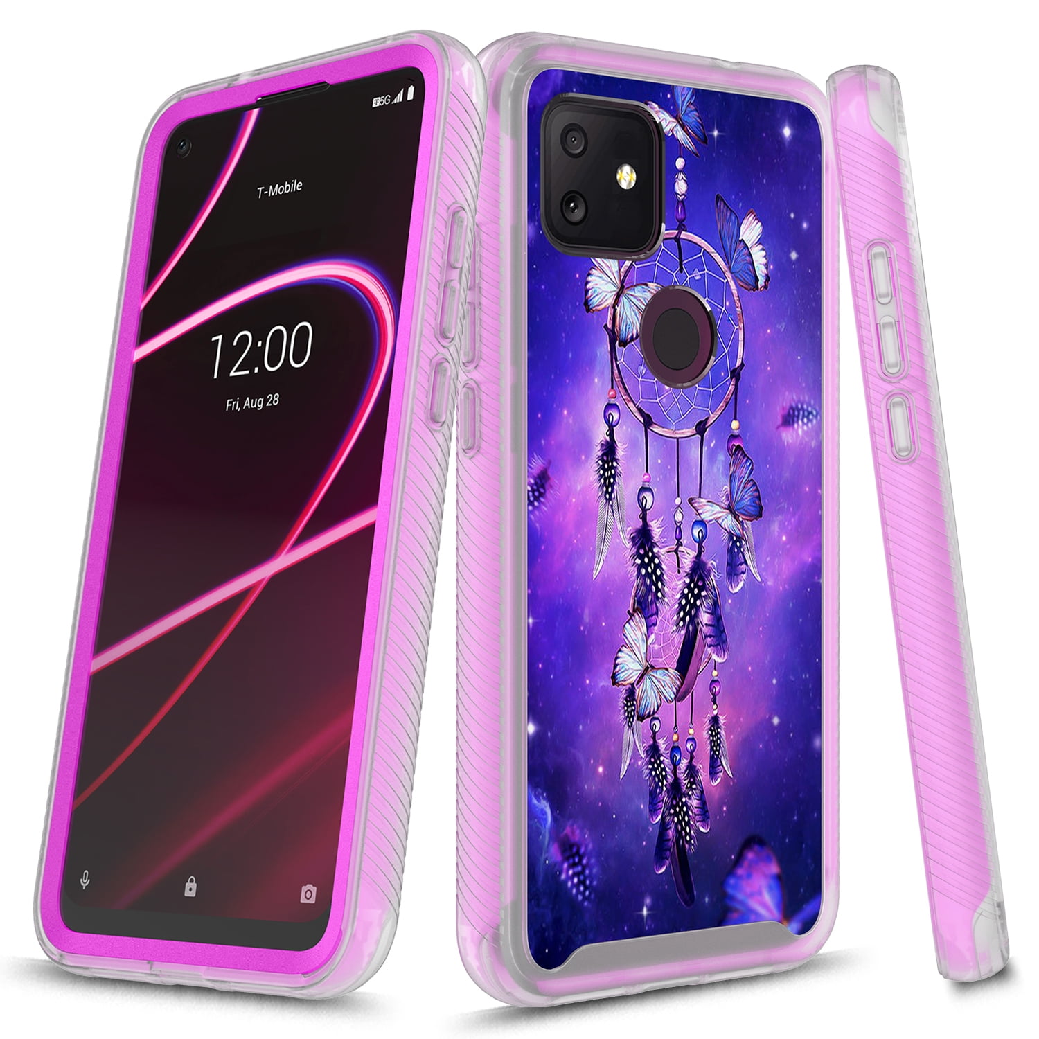 T-Mobile REVVL 4 Plus Case, Rosebono Graphic Design Shockproof Impact ...