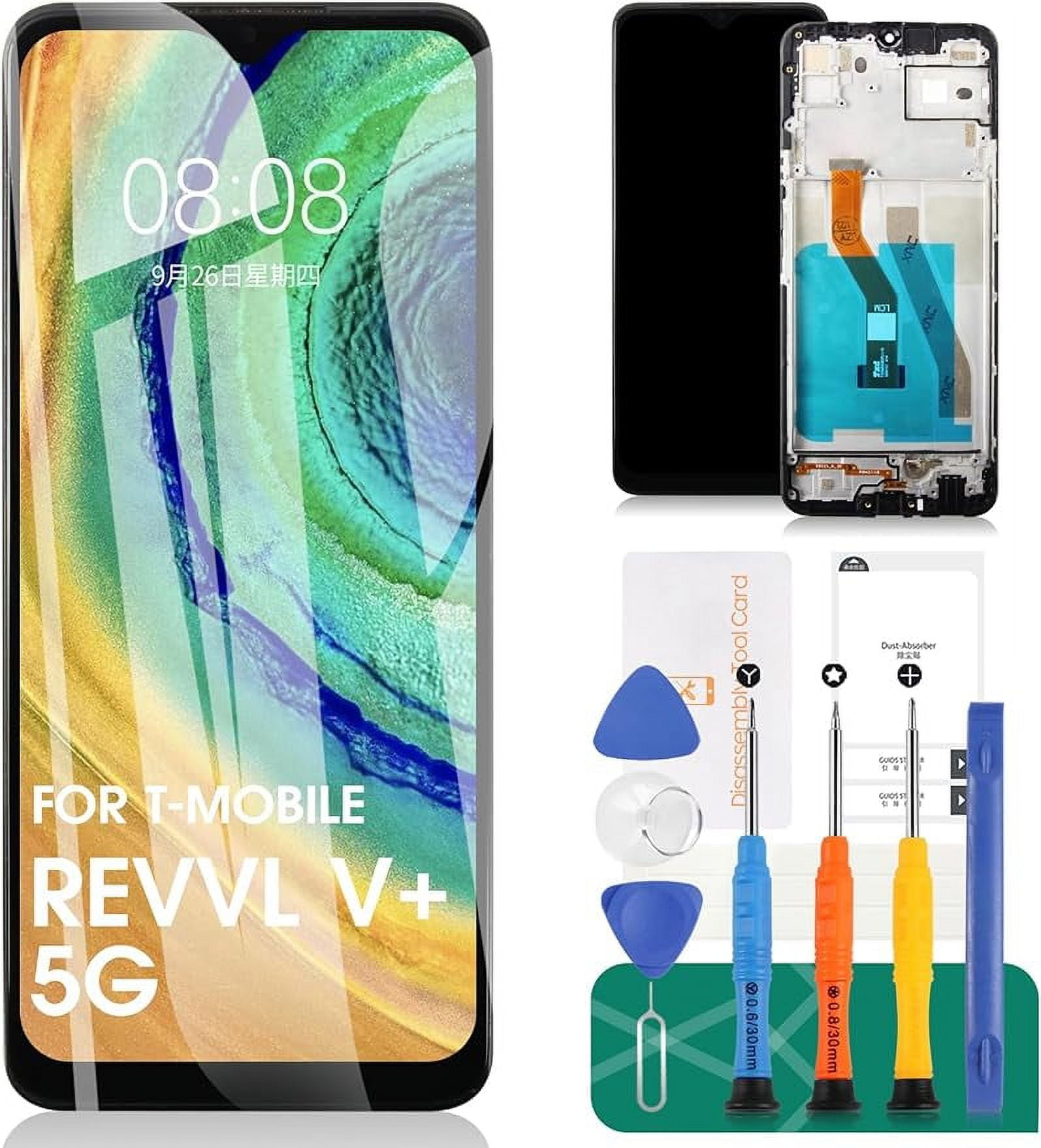 for T-Mobile REVVL V+ 5G Screen Replacement for T-Mobile REVVL V+ 5G LCD Replacement Screen for ...