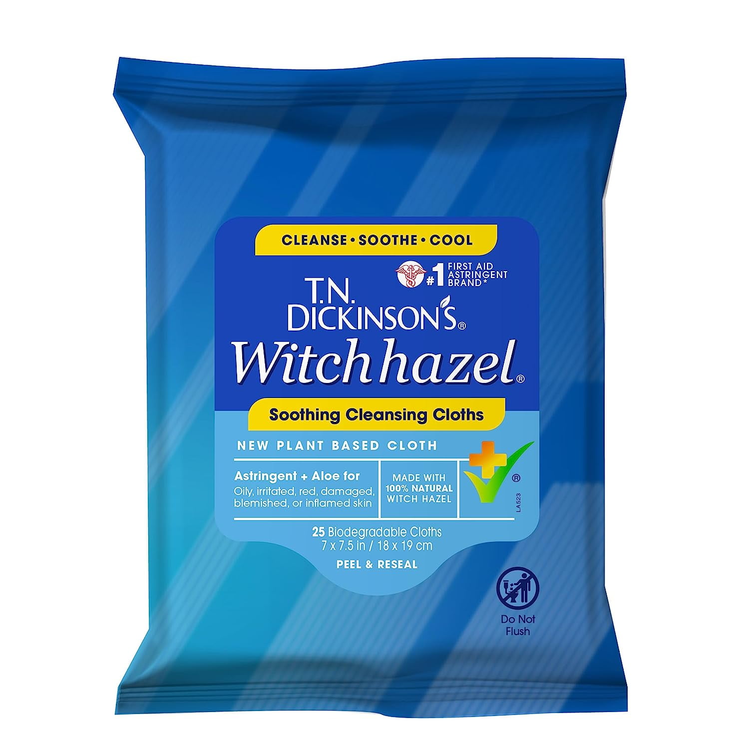 T.N.Dickinson's Witch Hazel New Soothing MultiUse Cleansing Cloth ...
