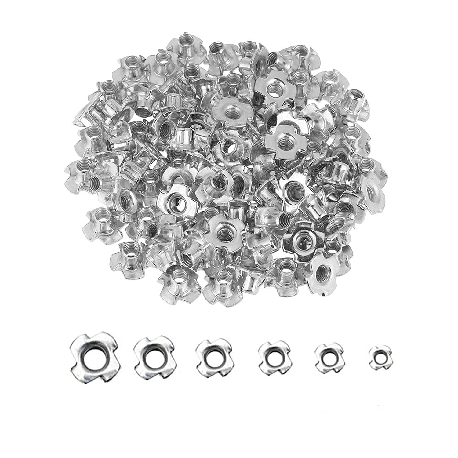 T-Nut Carbon Zinc Plated Claw Nut Steel Claw Nuts Wood Nuts for ...