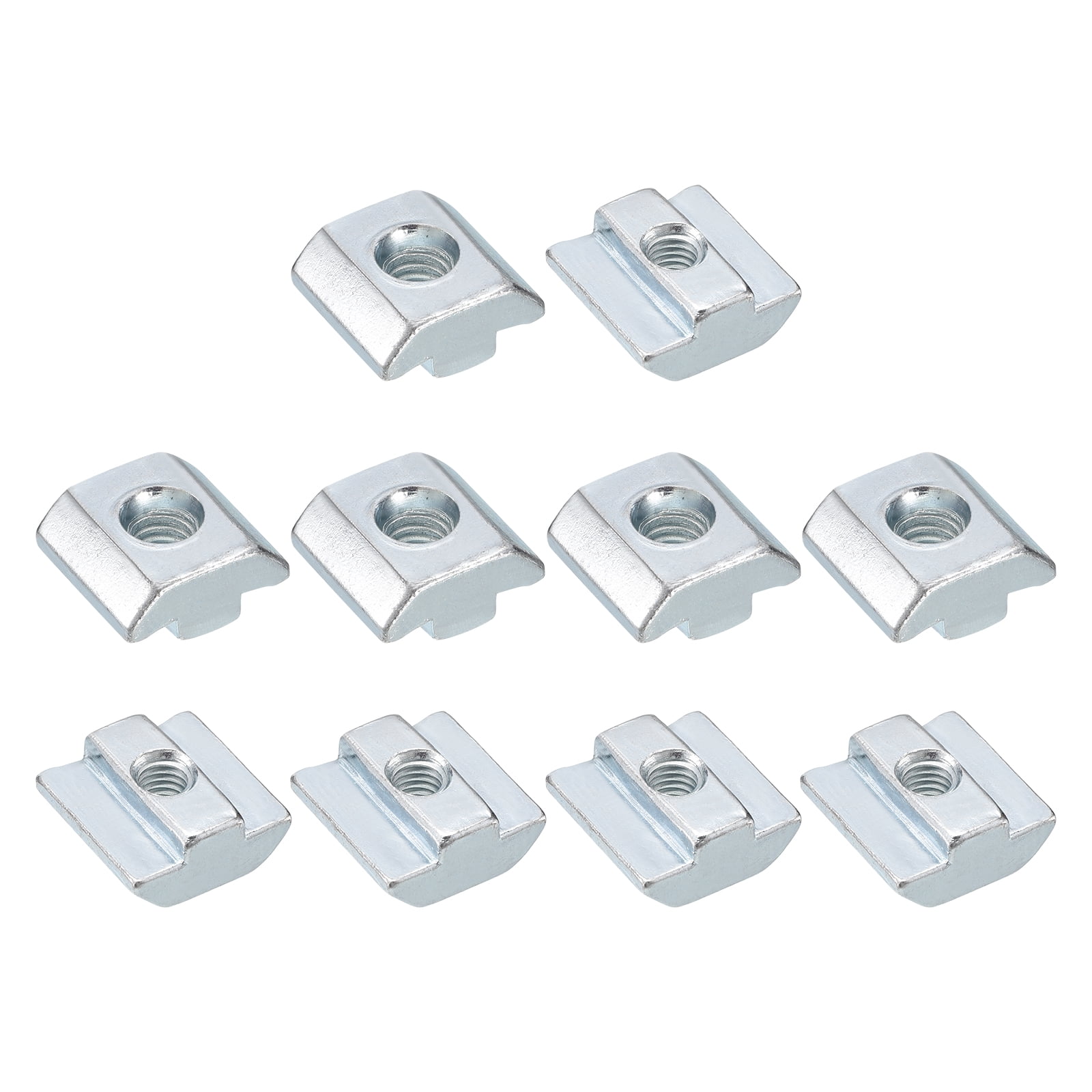 T Nuts, 15pcs - Galvanized Carbon Steel T Slot Bolts, 4040 Series M6 ...