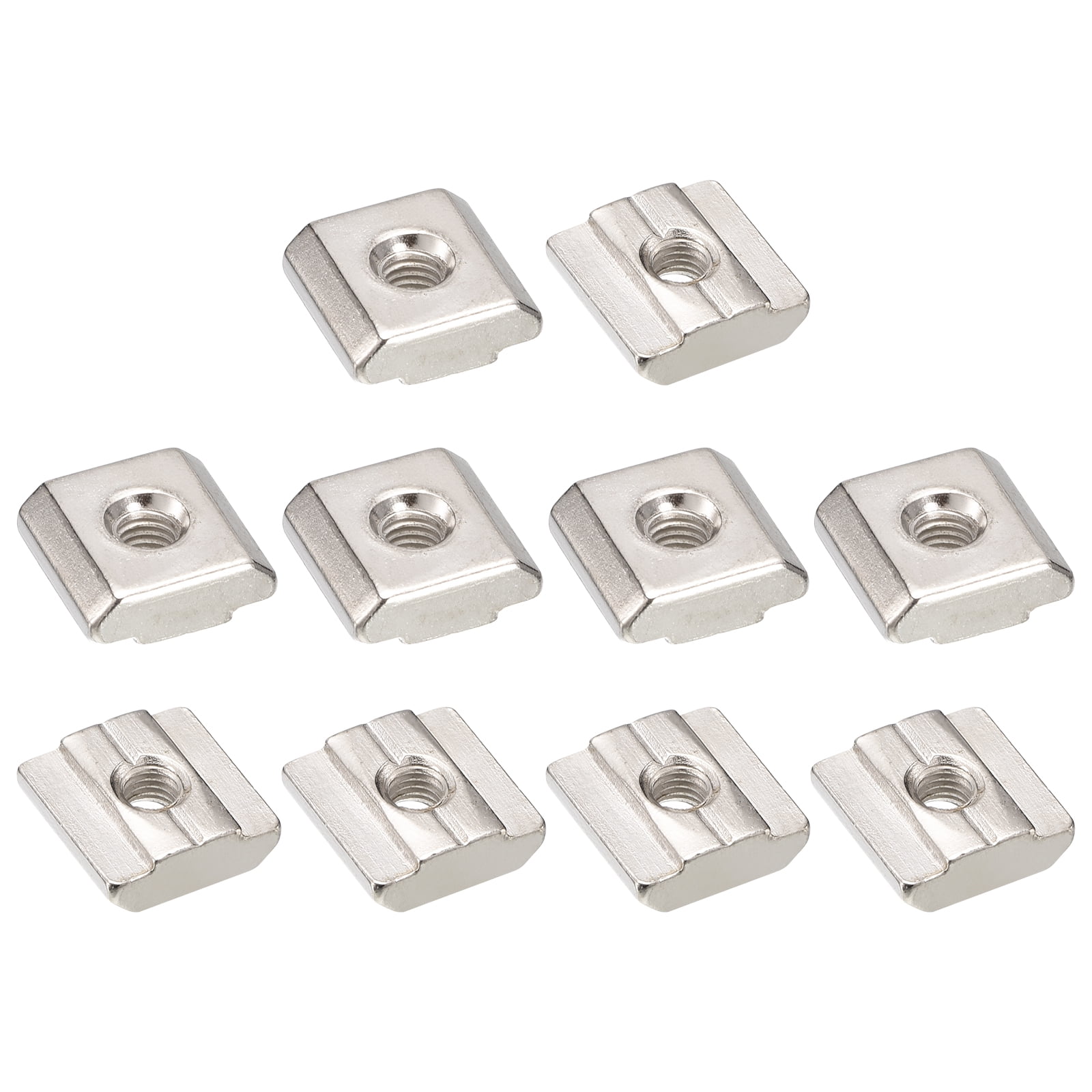 T Nuts, 40pcs - Nickel Plated Carbon Steel T Slot Bolts, 3030 Series M5 Hammer Head Fastener ...