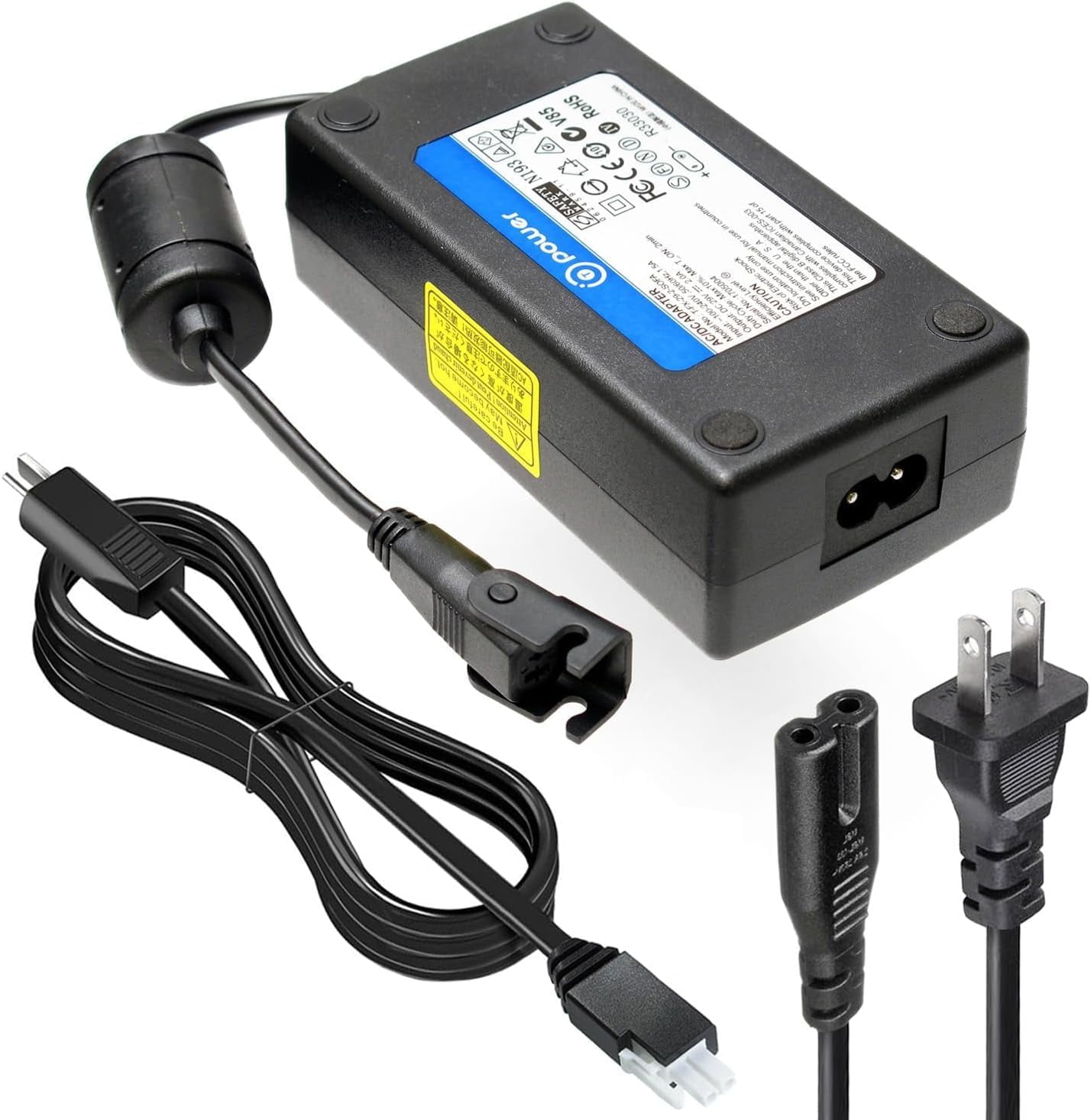 T POWER 2-Pin Charger for ErGear 40" 48" 55" 63" Stand UP Adjustable ...