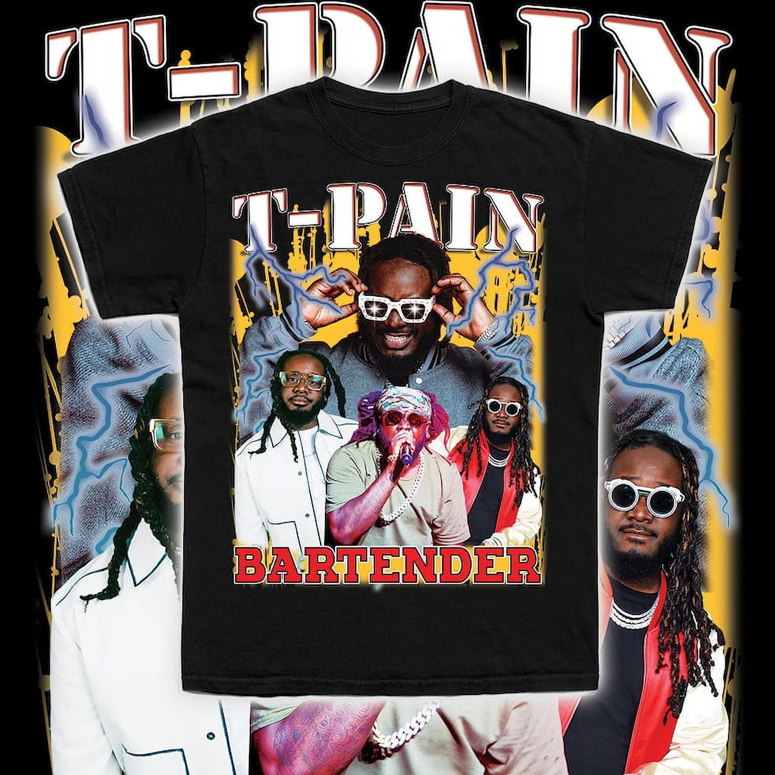 T-Pain , Rap Tshirt design, ready to print, printable design, hiphop ...