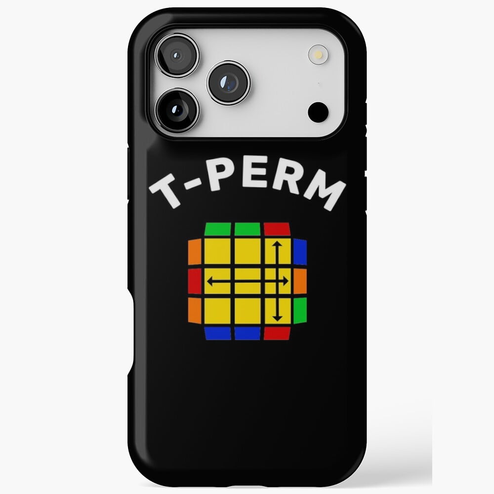 T Perm Diagram PLL Cartoon Phone Case for iPhone 11 12 13 14 15 16 17 ...