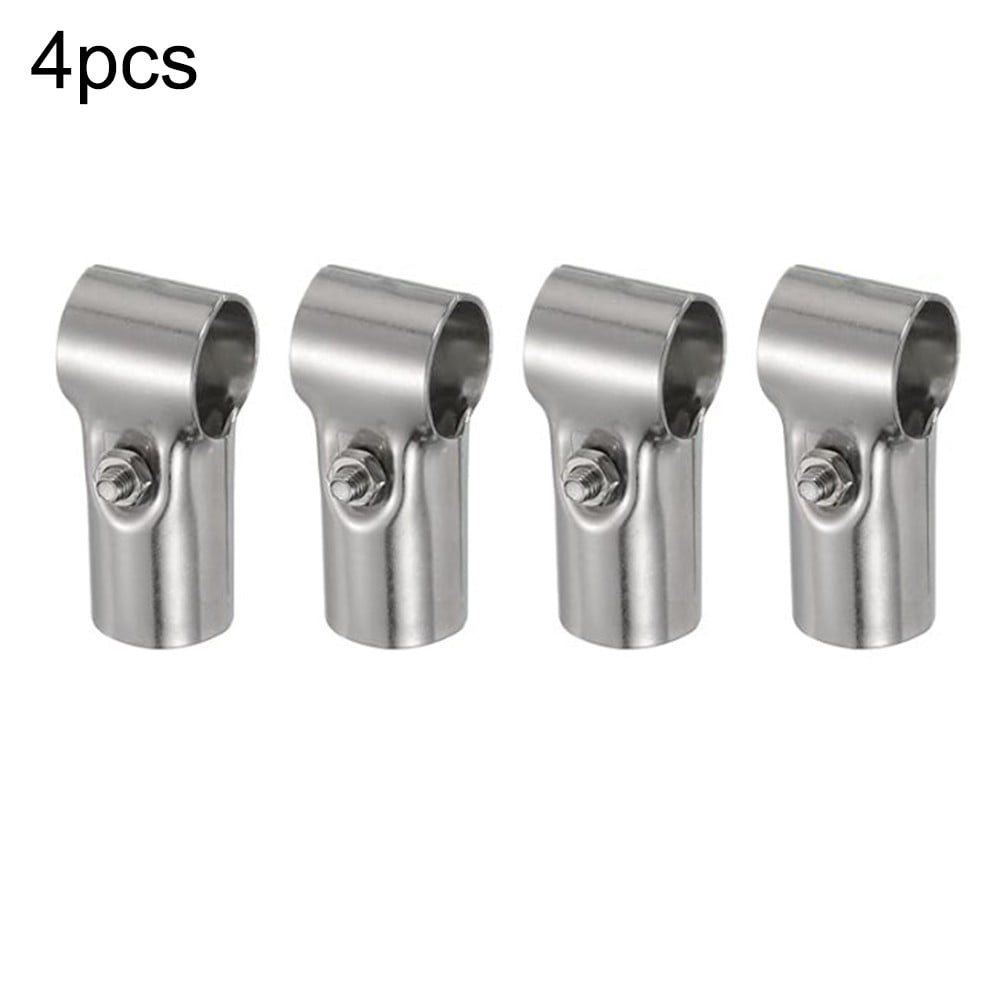 T Pipe Clamp Connector 4pcs Pipe Connector Stainless Steel Fit OD 1 ...