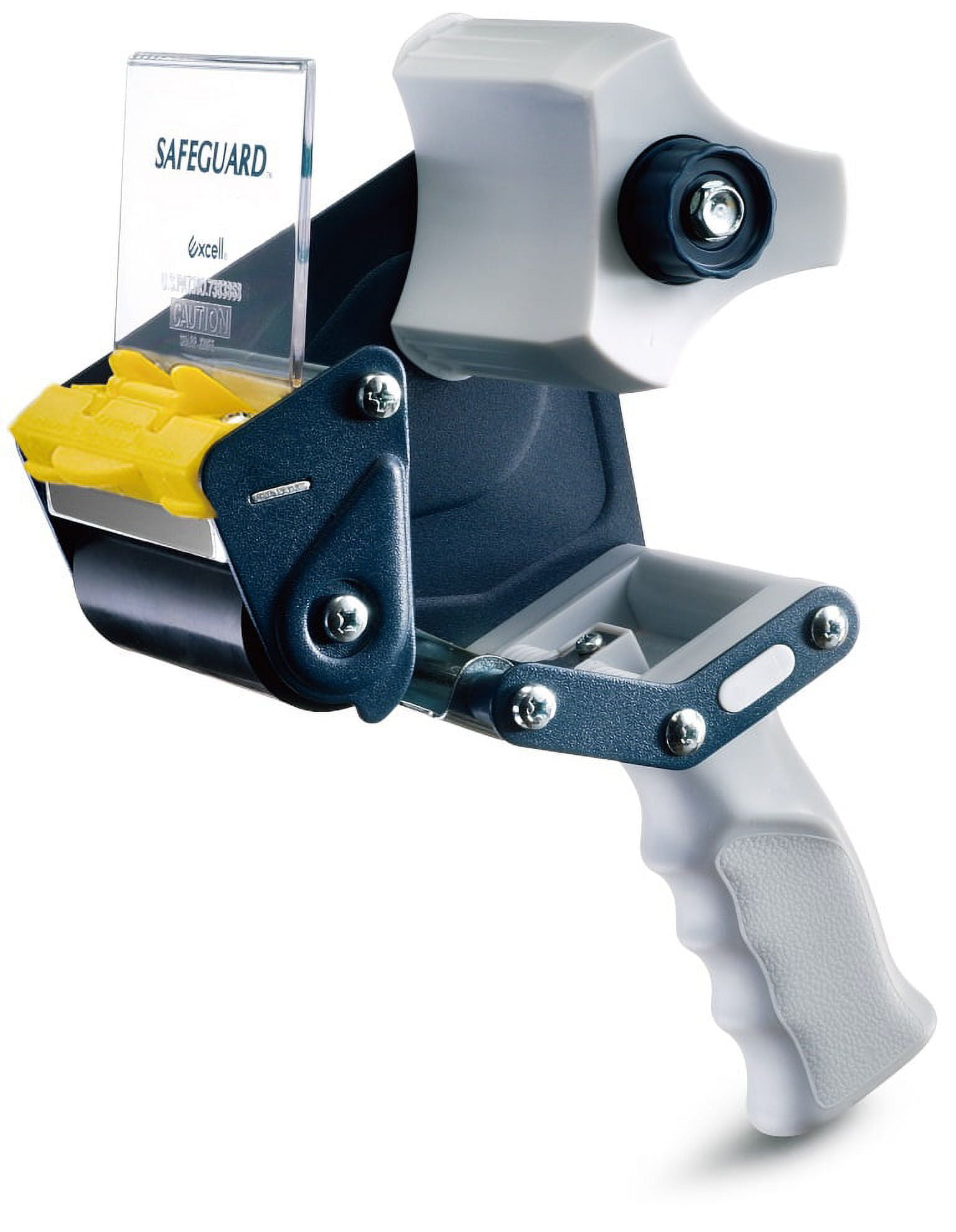 T.R.U. EC-306 Blue/Gray Premium Carton Sealing Hand Held Tape Dispenser ...