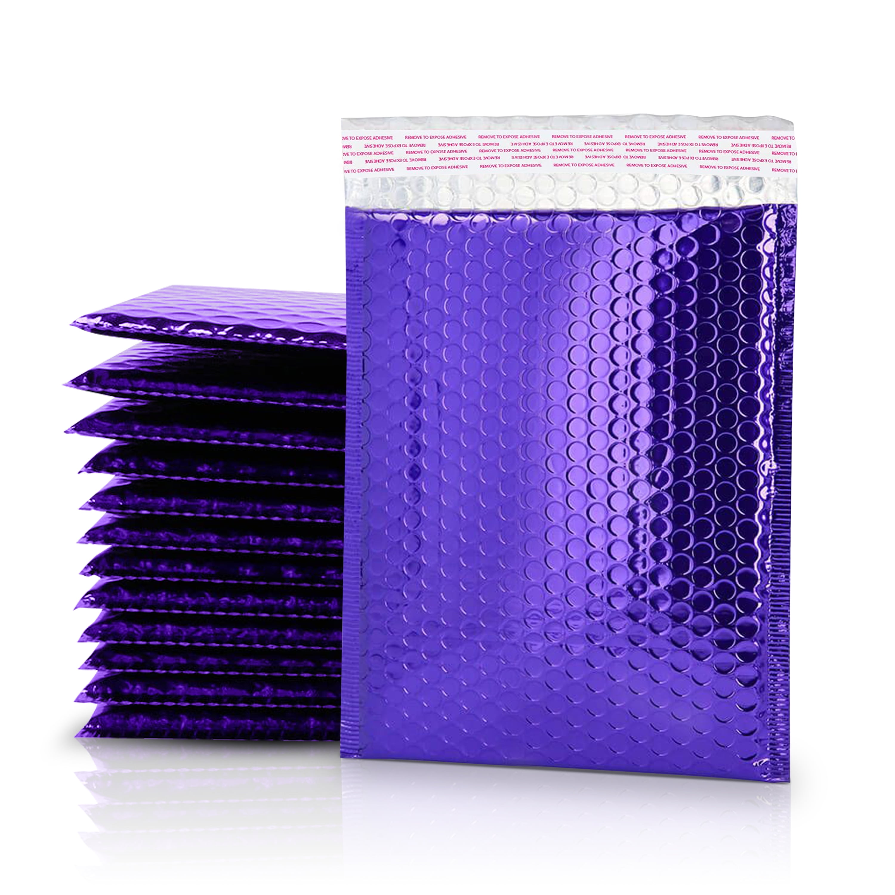 T.R.U. Metallic Bubble Padded Envelope Mailers, 7.5 X 11 Inches ...