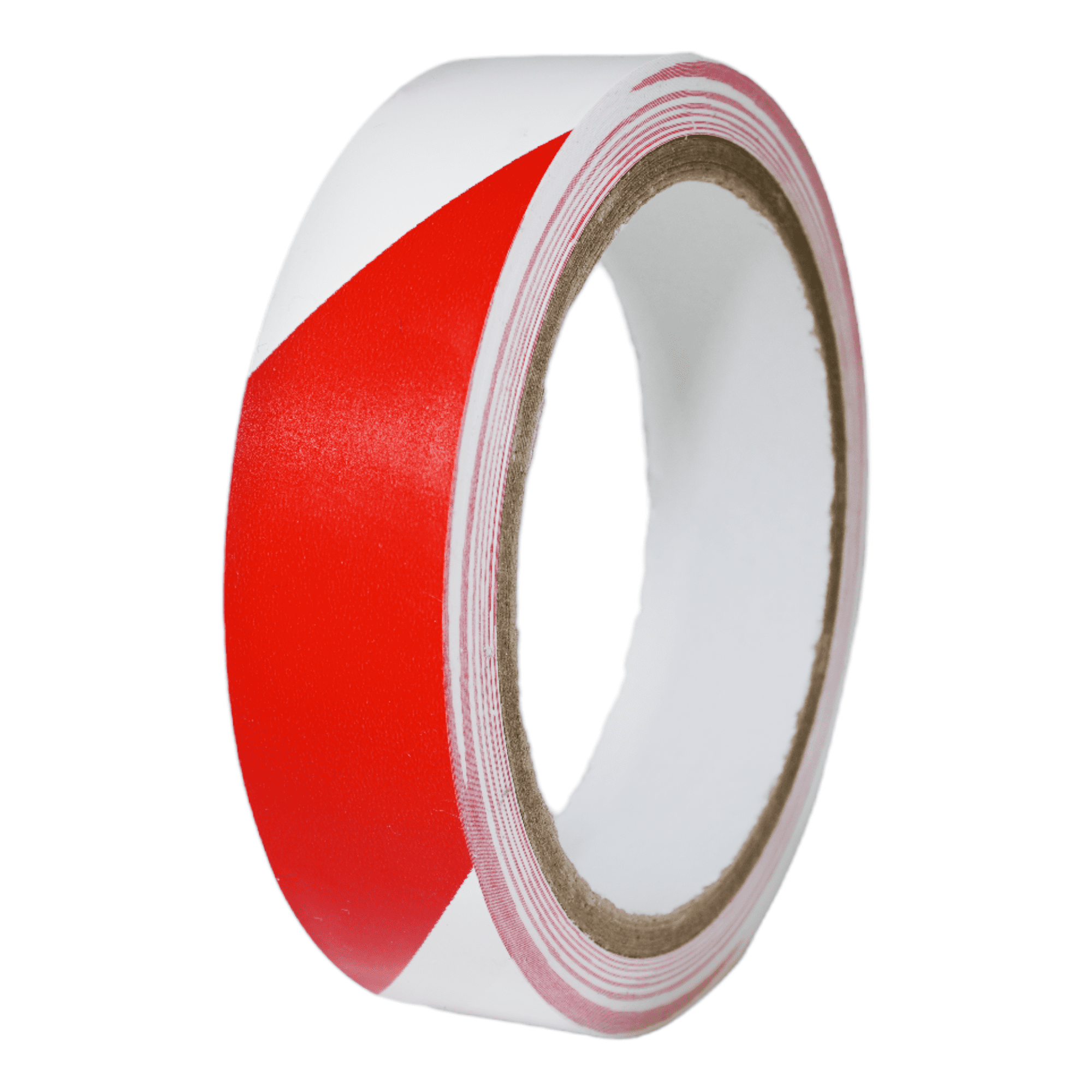 T.R.U. SST-618C Red & White Hazard Warning Safety Stripe Tape: 1" in ...