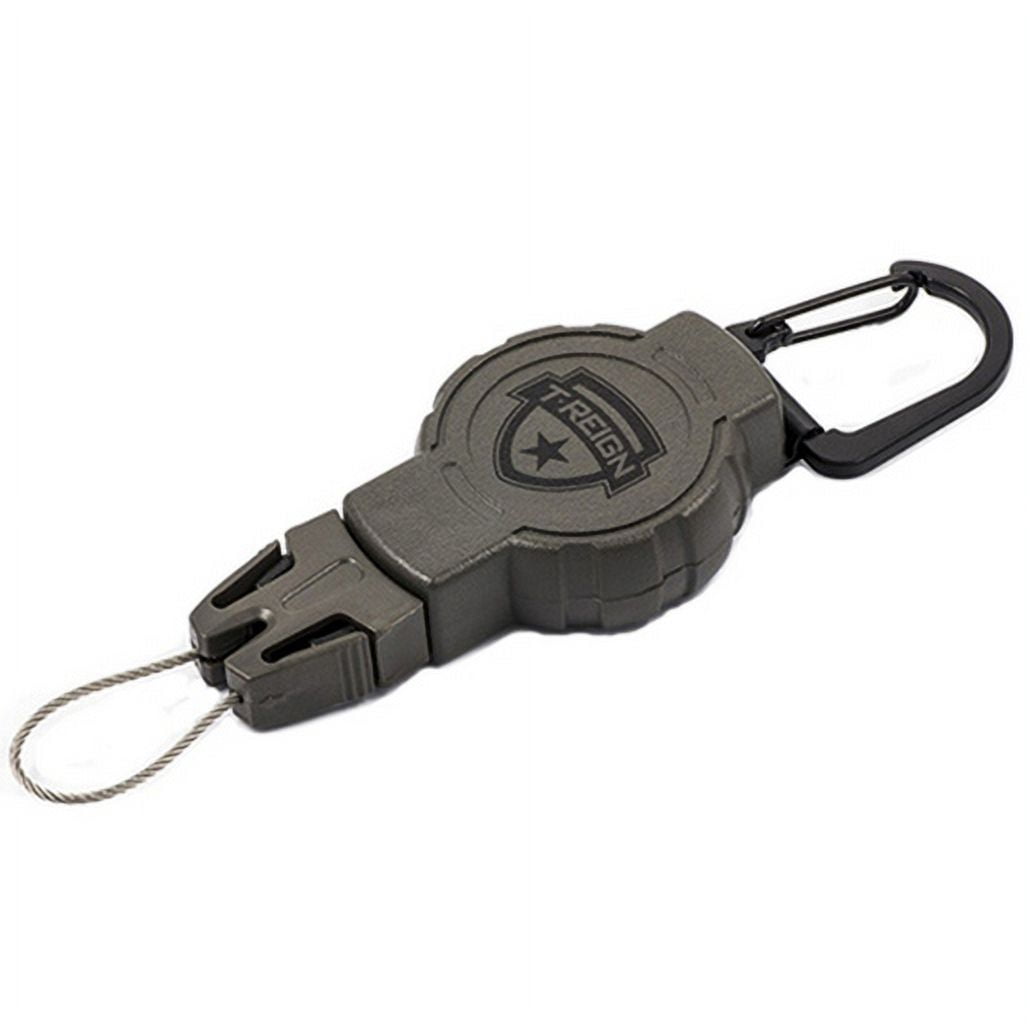 Free Shipping! T-REIGN Hunting Retractable Gear Tether, Carabiner, 24in ...
