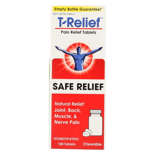 T-relief - Pain Relief Tablets - Arnica Plus 12 Natural Ingredients ...