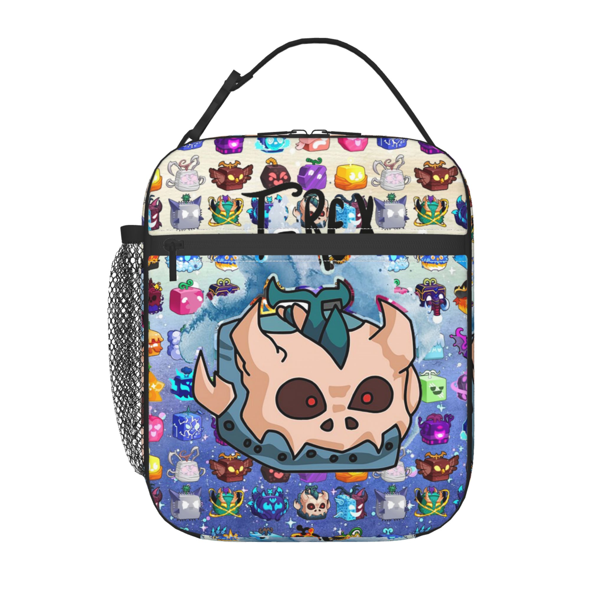 T-Rex Blox Fruits Lunch Bag Large Capacity Lunch Box Reusable Portable ...